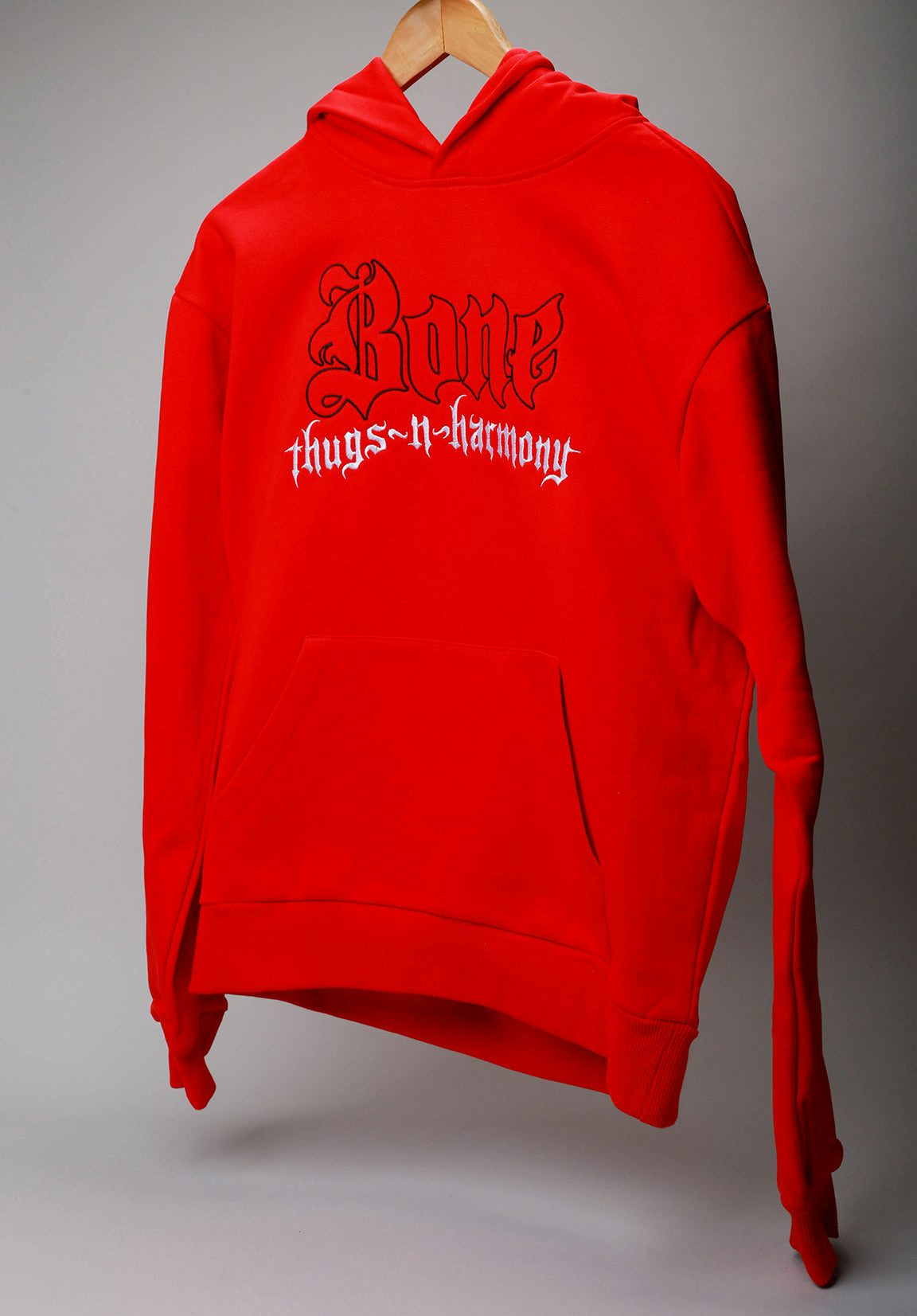 Bone Thugs-N-Harmony "White / Black Embroidered Logo" French Terry Red ...