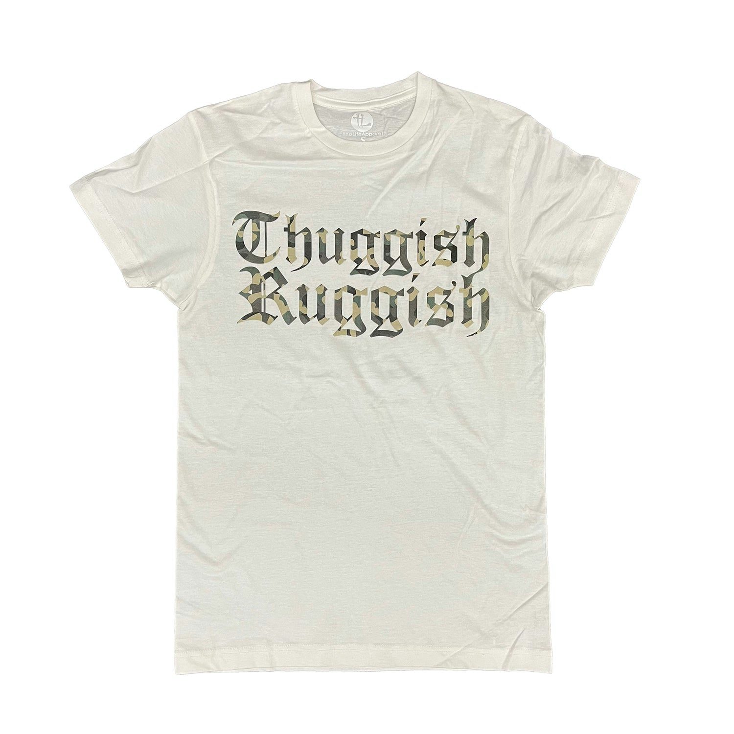 Bone Thugs-N-Harmony CLEARANCE Thuggish Ruggish "Camo Logo" White Tee