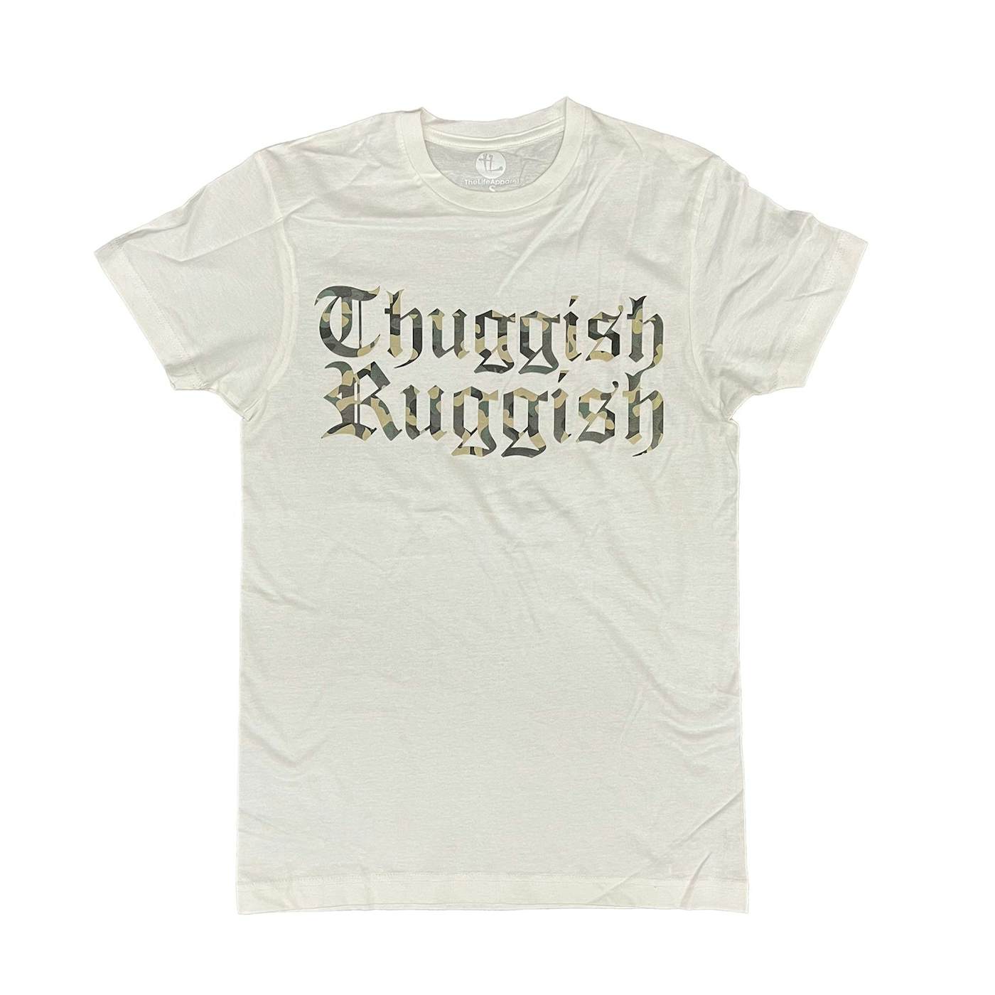 Bone Thugs-N-Harmony CLEARANCE Thuggish Ruggish "Camo Logo" White Tee