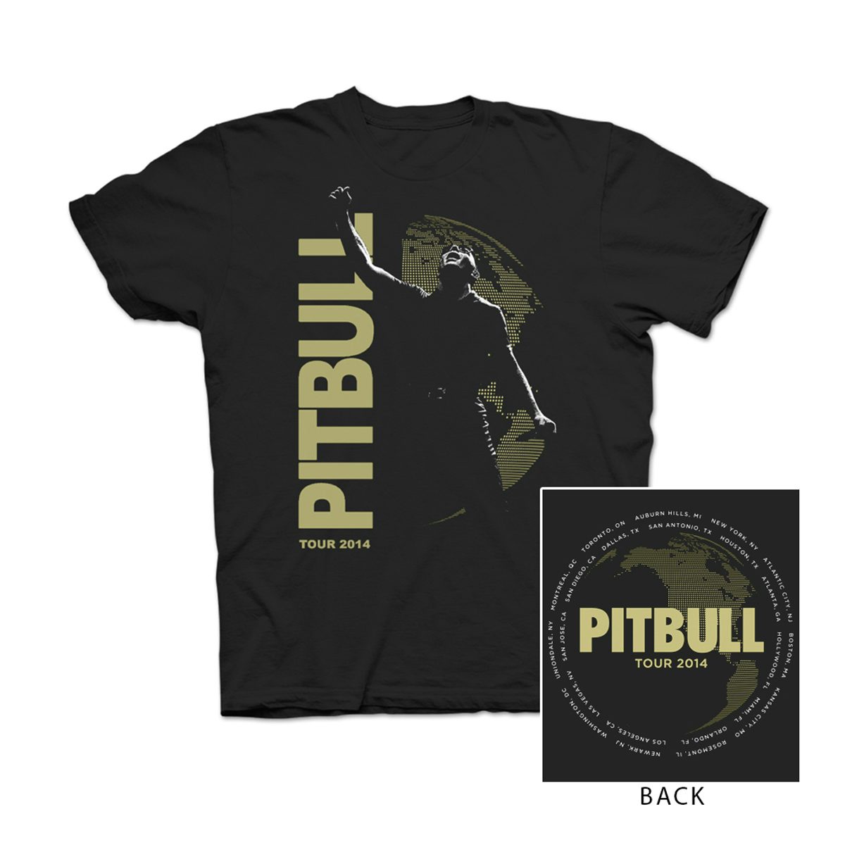 Pitbull Tour 2014 T-Shirt