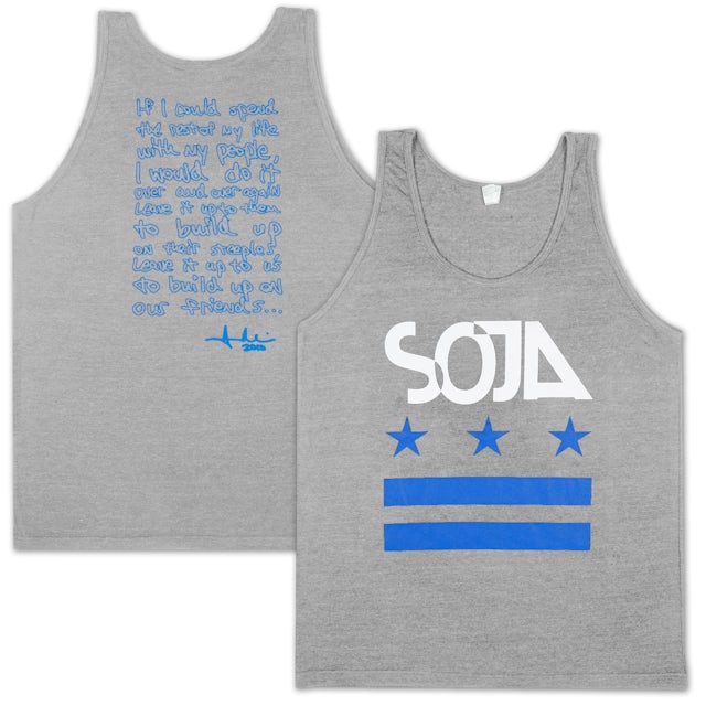 SOJA - Stars & stripes Tri-Grey Tank