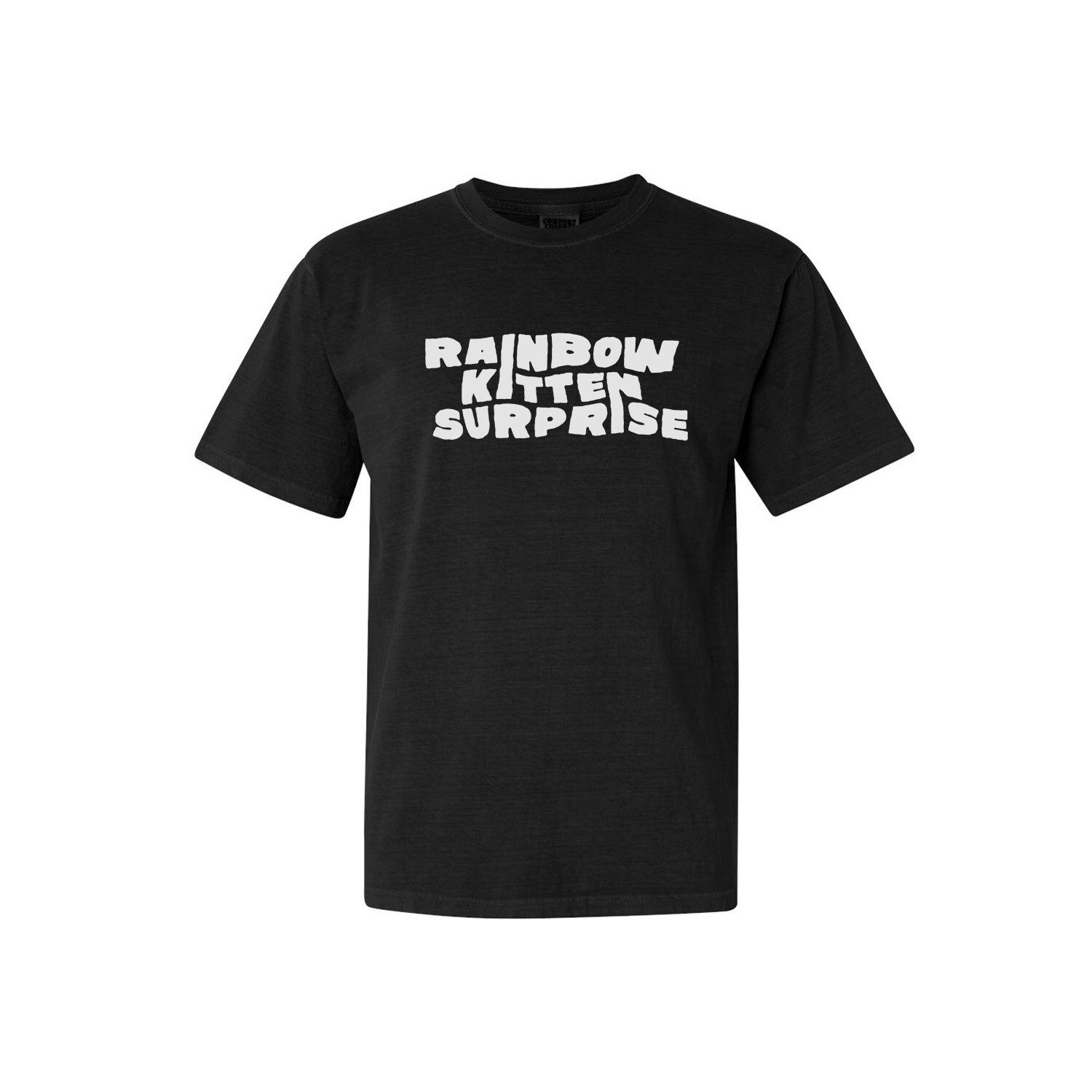 Rainbow Kitten Surprise RKS Bubble Font Logo Tee (Small)
