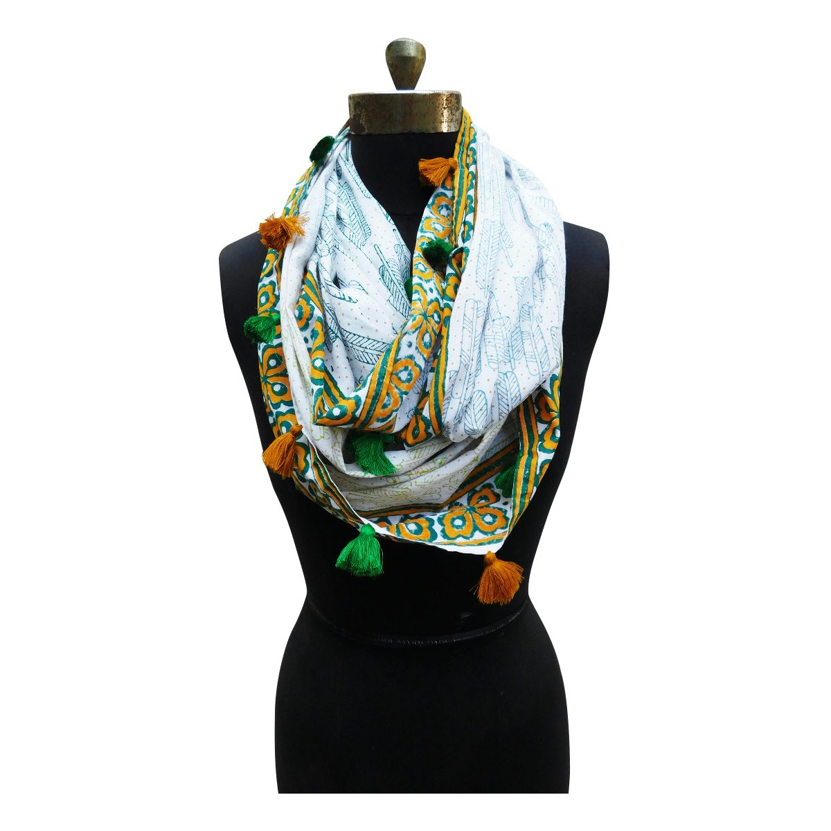 Yo-Yo Ma Sasha Crafts -- India: Hand Blockprinted Infinity Stole