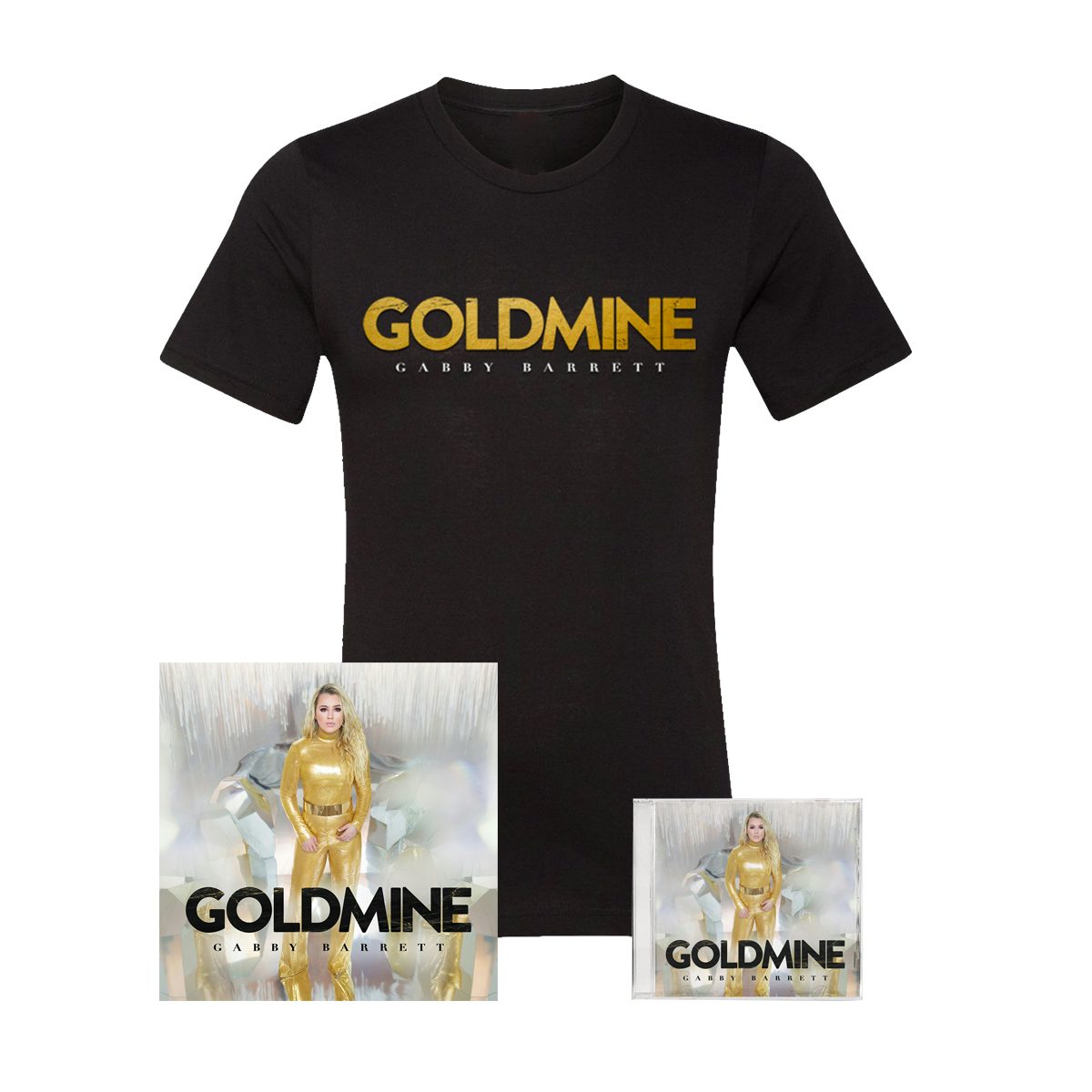 Gabby Barrett Goldmine T-Shirt, Poster, CD Bundle