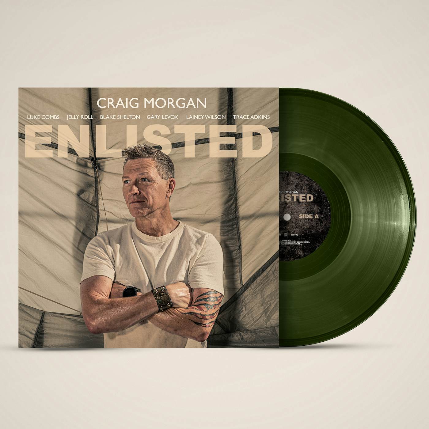 Craig Morgan Enlisted Signed Vinyl