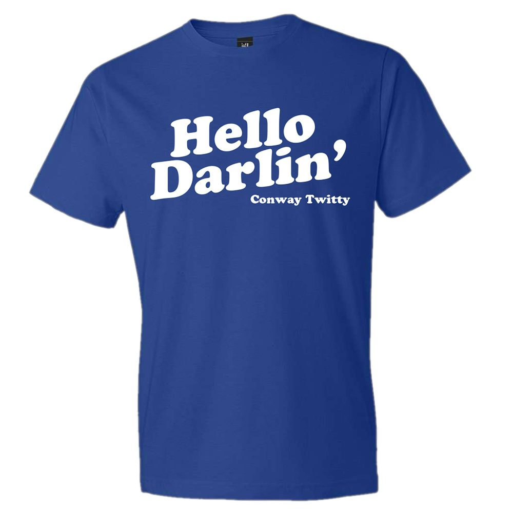 Conway Twitty Hello Darlin' Royal Blue Tee