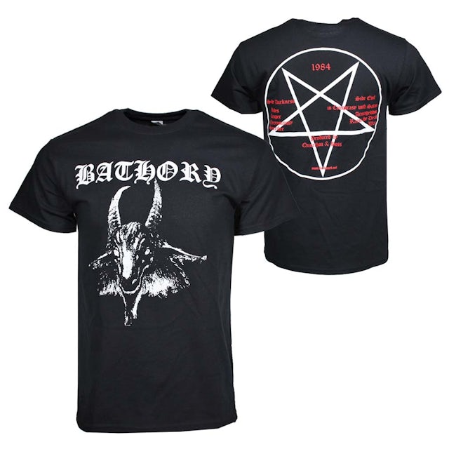 Bathory T Shirt | Bathory Goat Logo T-Shirt