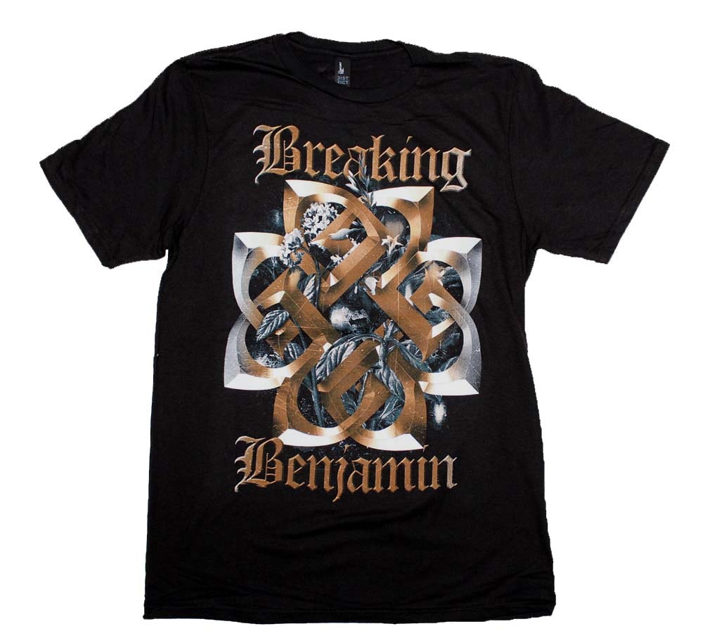 Breaking Benjamin T Shirt | Breaking Benjamin Floral Symbol T-Shirt