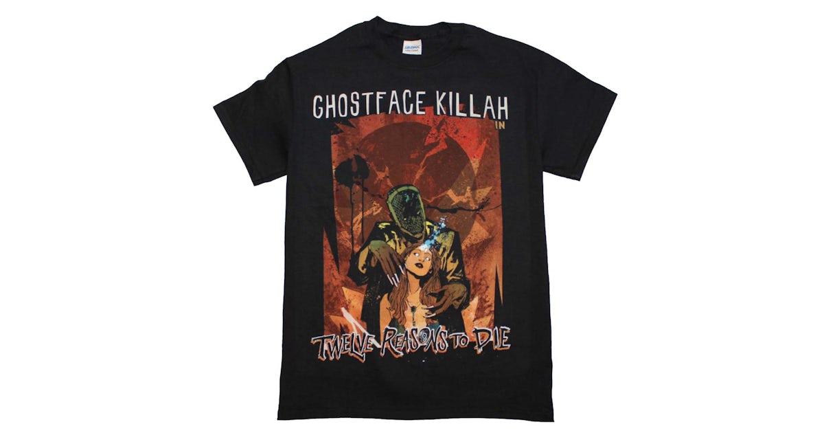Ghostface Killah T Shirt Ghost Face Killah 12 Reasons To Die T Shirt