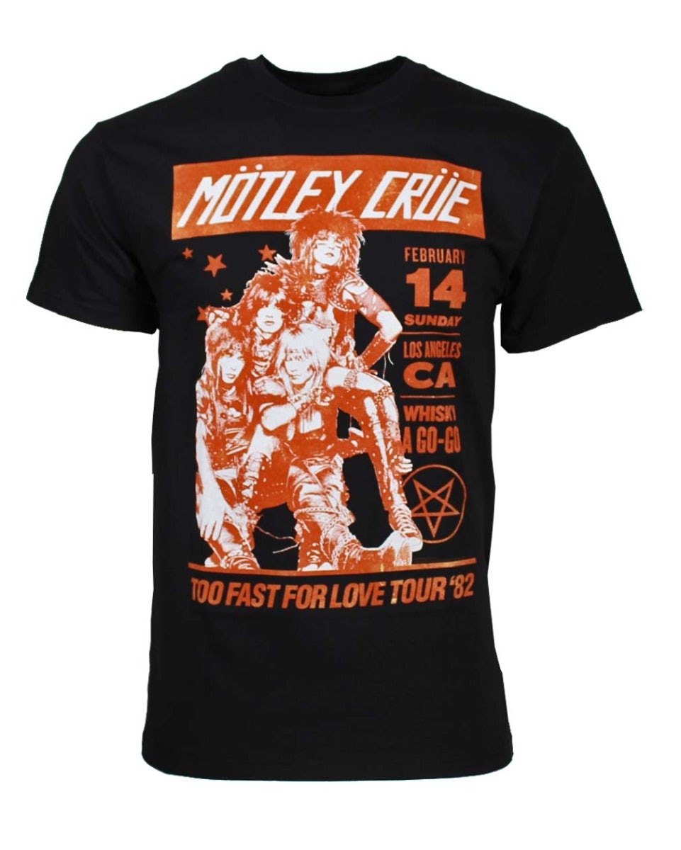 Mötley Crüe T Shirt | Motley Crue Vintage-Inspired Whiskey A Go Go T-Shirt