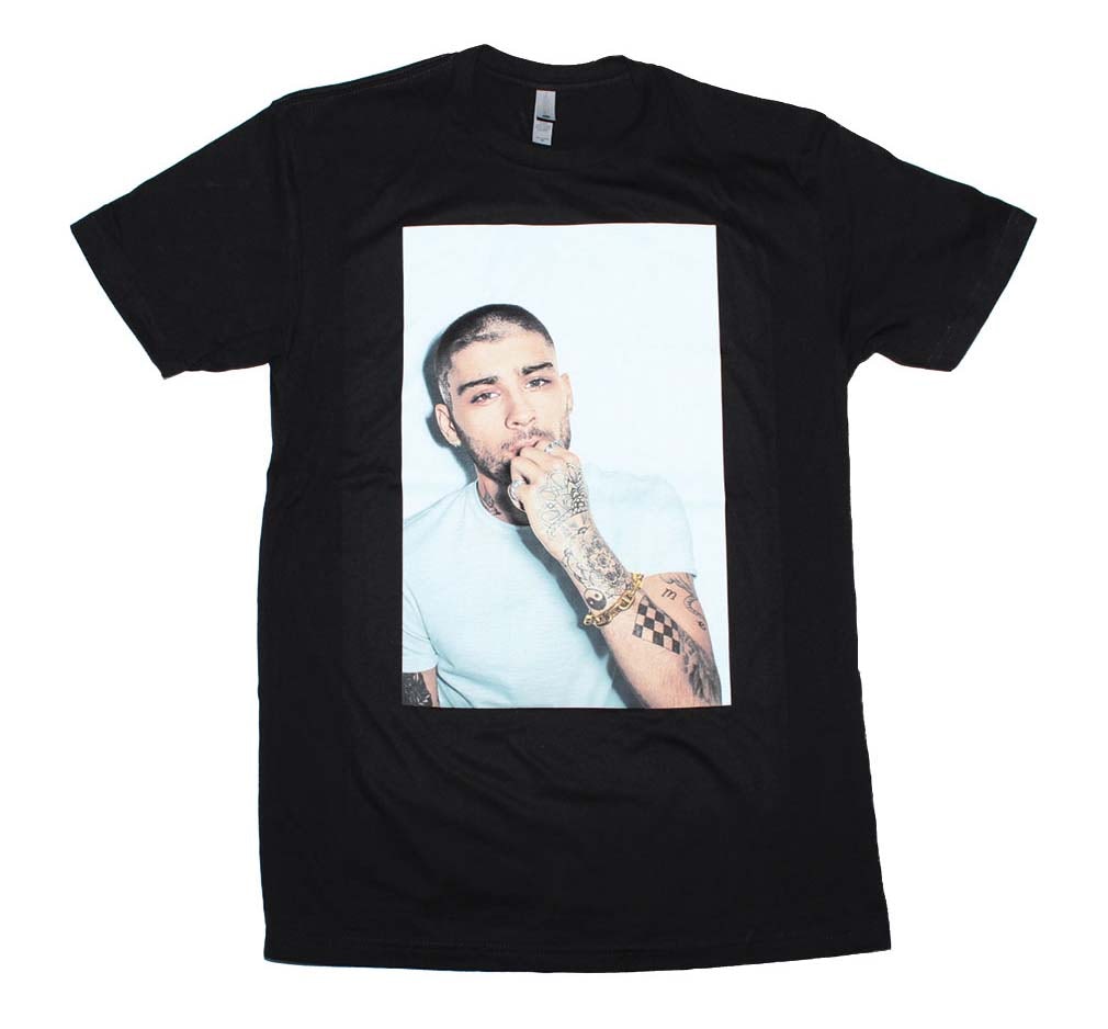 Zayn T Shirt | Zayn White on White Photo T-Shirt