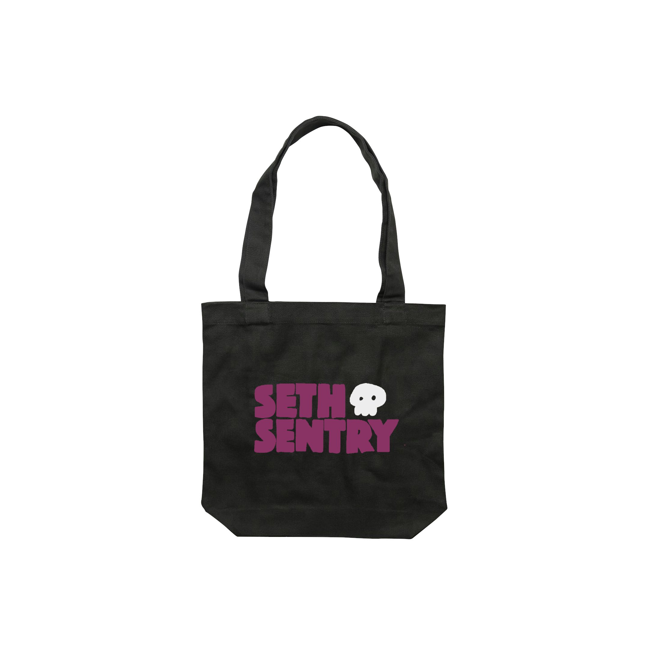 Seth Sentry Skull Logo / Black Tote