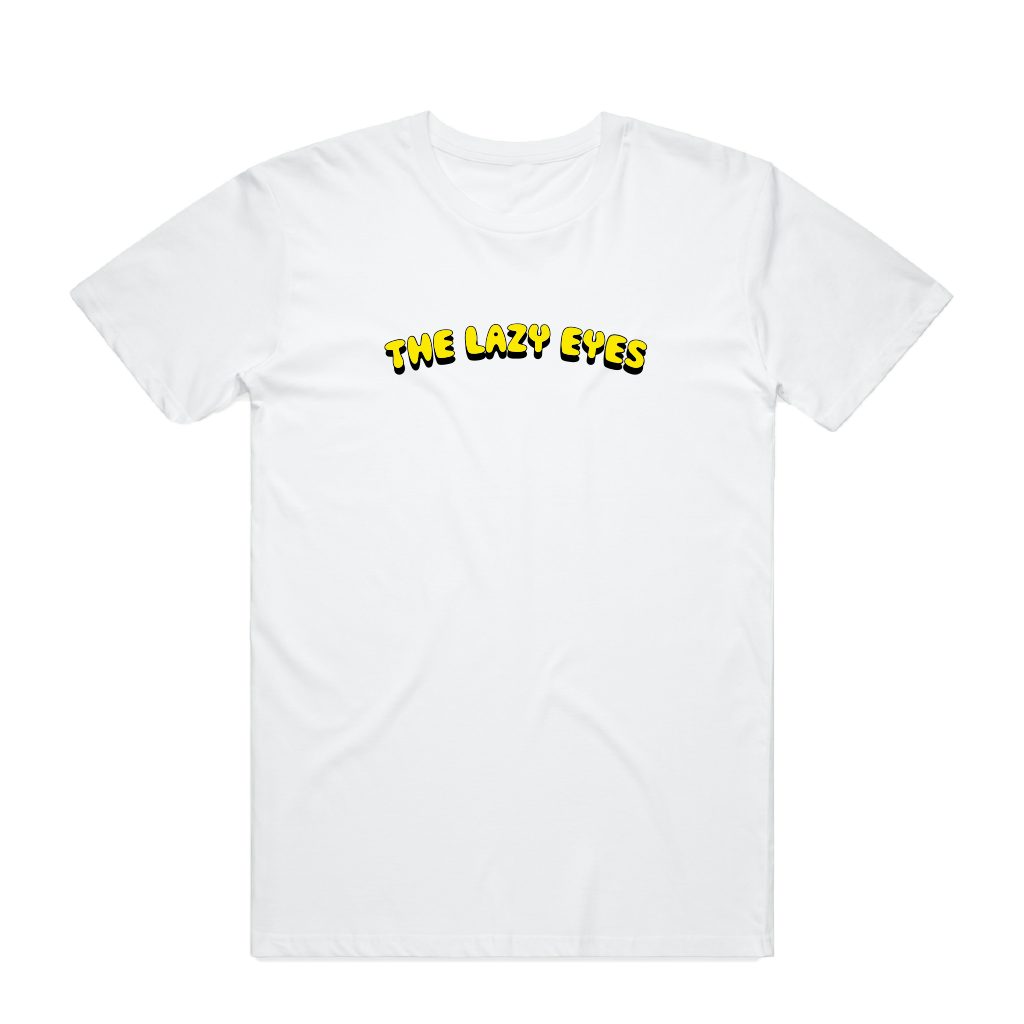 The Lazy Eyes Logo / White T-shirt