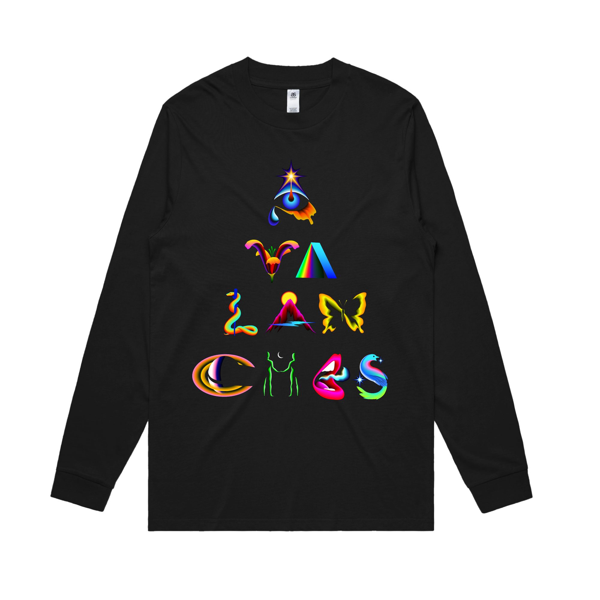 The Avalanches Pyramid / Black Long sleeve T-shirt