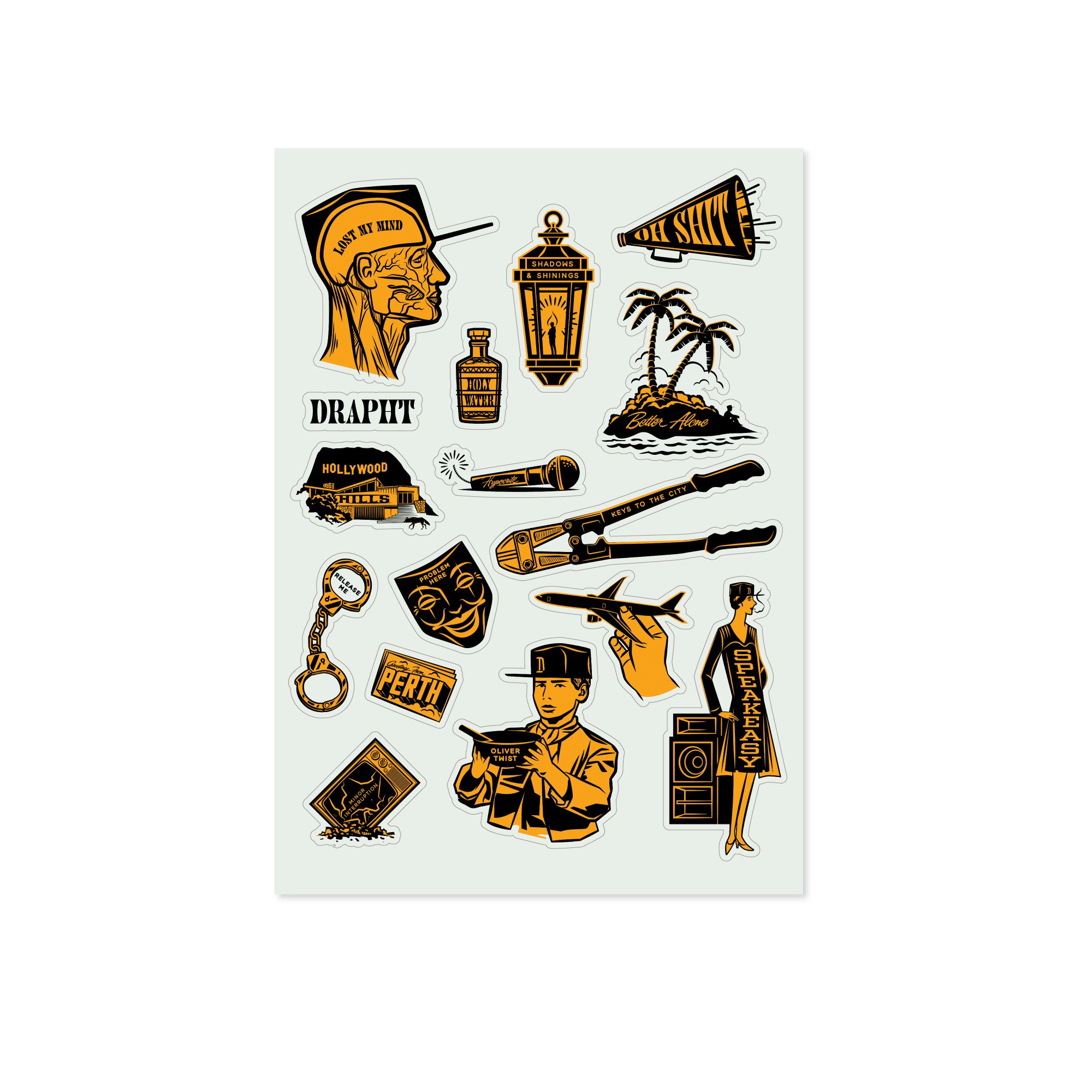 Drapht A4 Flash Sticker Sheet