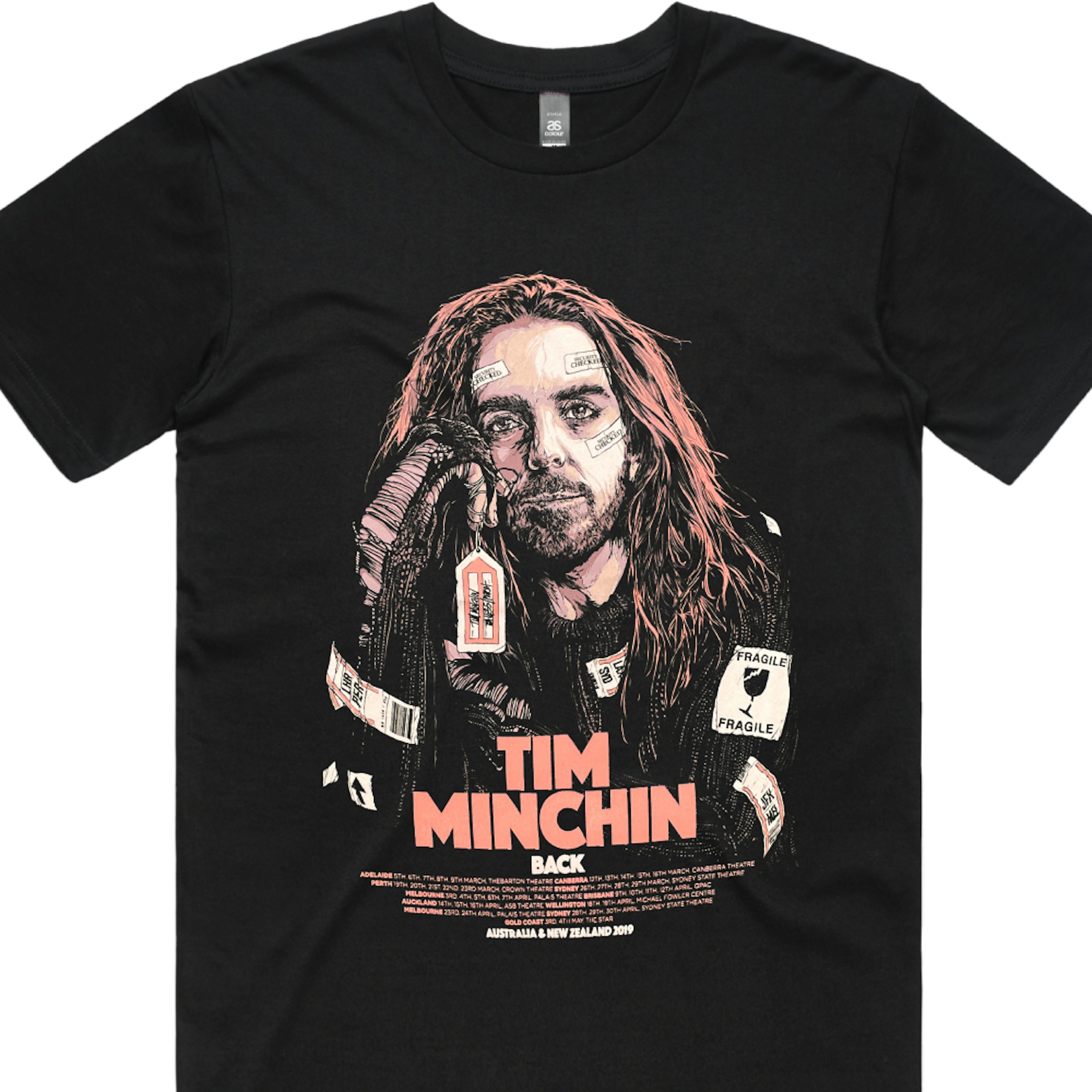 Tim Minchin / Back Tour Illustration / Black T-Shirt