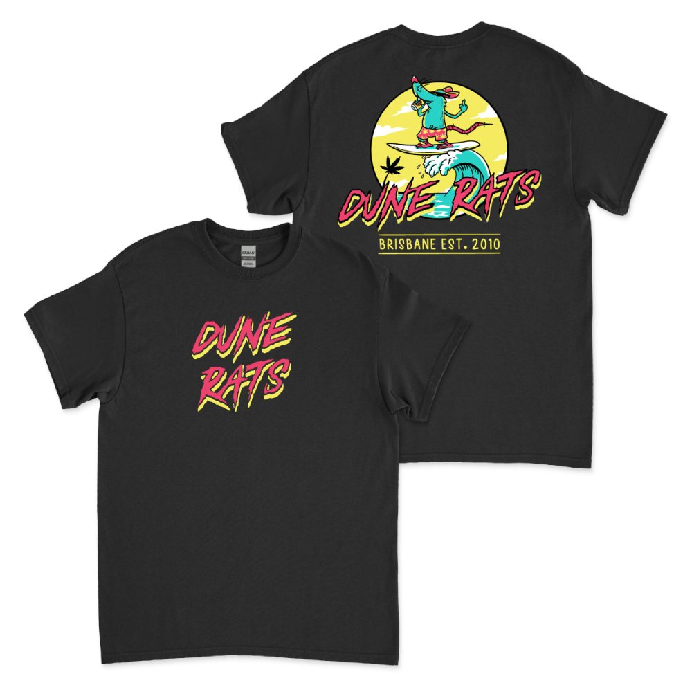 Dune Rats / Surf Rat Black T-Shirt ***PRE-ORDER***