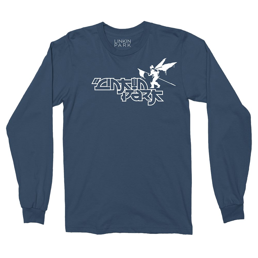 Linkin Park Side Street Soldier Logo X Navy Long Sleeve