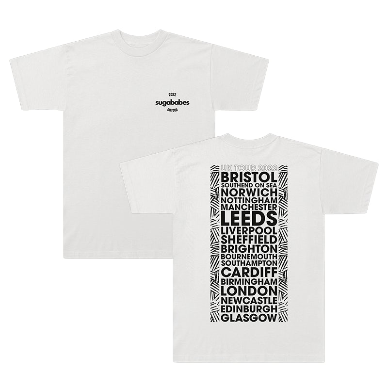 Sugababes Logo UK 2022 Tour White T-Shirt