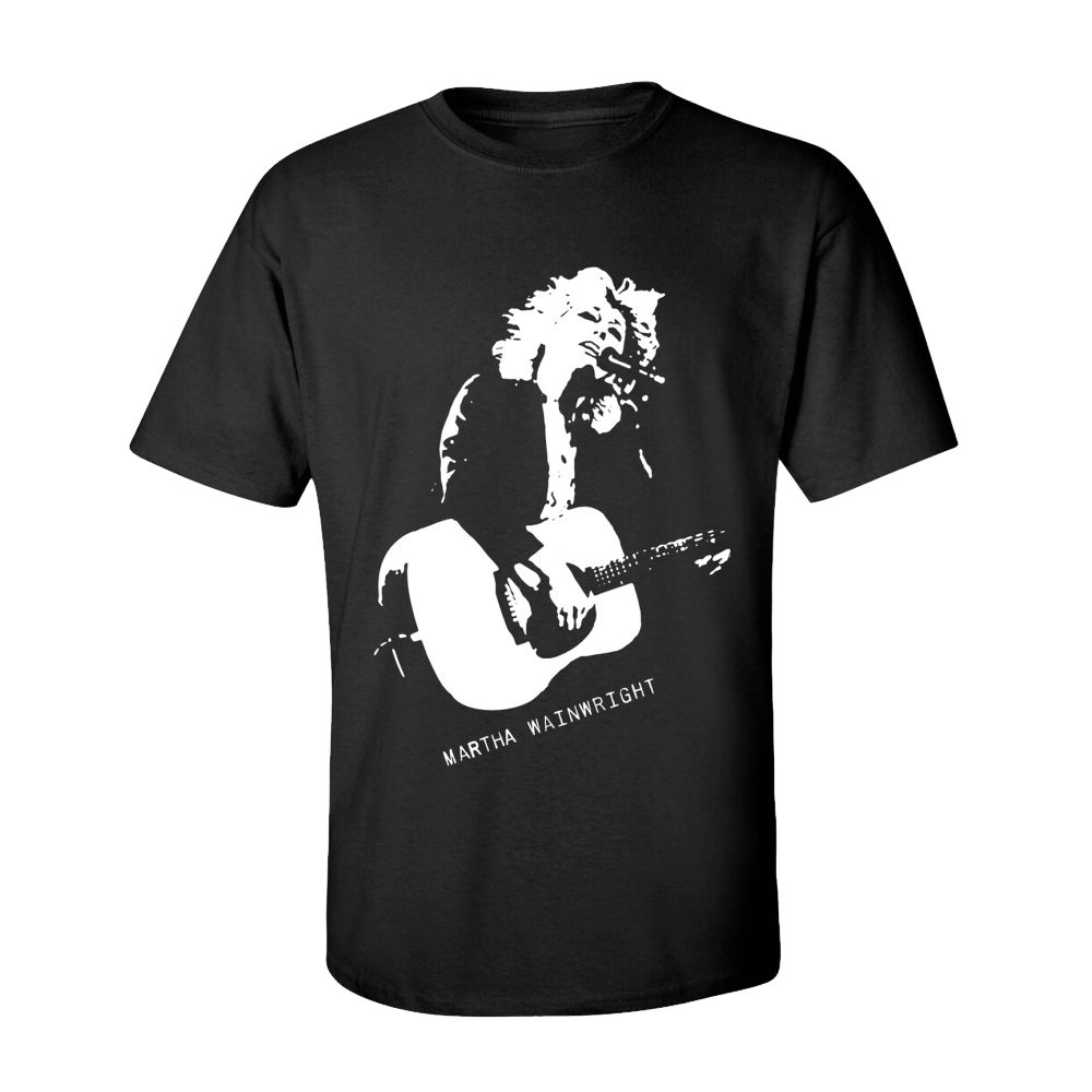 Martha Wainwright Silhouette Black T-Shirt