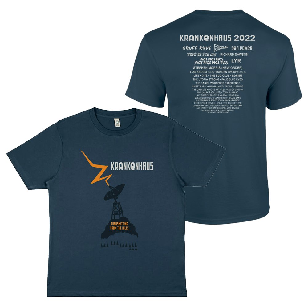 British Sea Power Krankenhaus Denim T-Shirt with Back Print