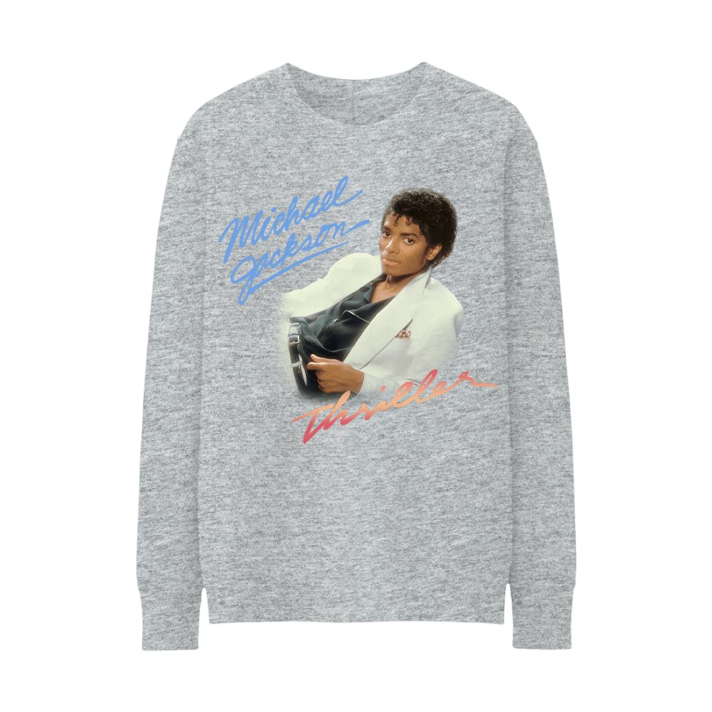 Michael Jackson Thriller 40 Photo Grey Crewneck