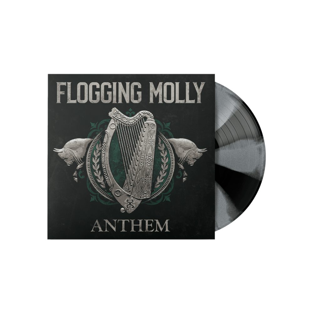 Flogging Molly Anthem Grey & Black Cornetto Vinyl LP
