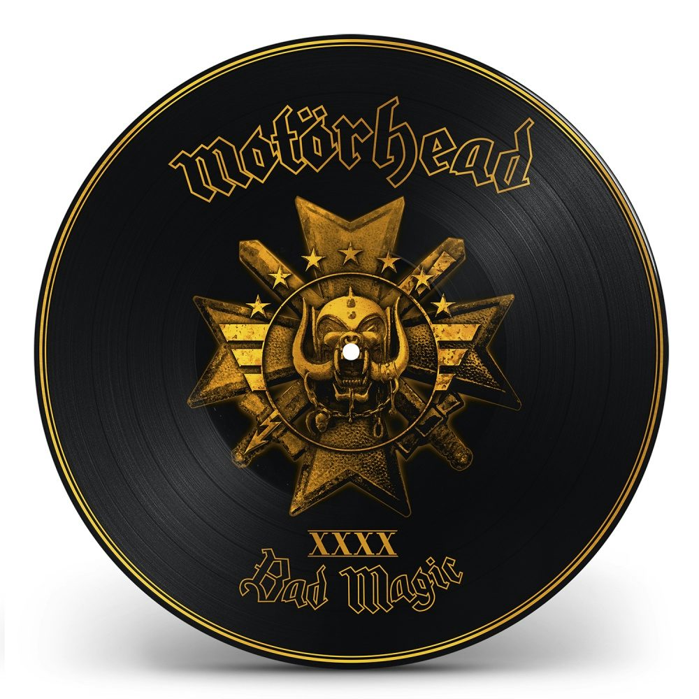 Motörhead Bad Magic Picture Disc LP Gold Variant with sleeve patch ...