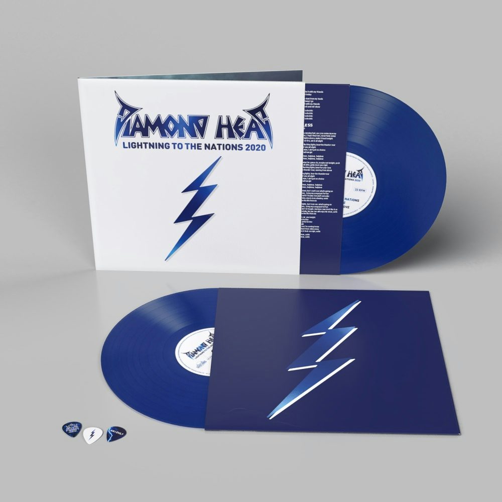 Diamond Head Lightning To The Nations 2020 Double Blue Vinyl Album with ...