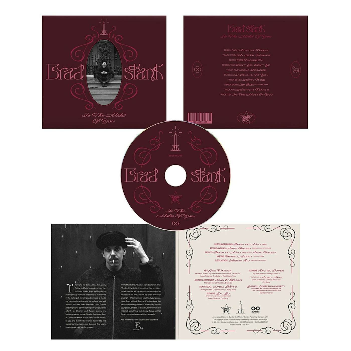 Brad stank In The Midst Of You CD (Signed) CD