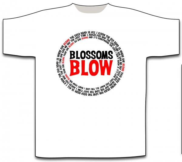 Blossoms Blow White T-Shirt