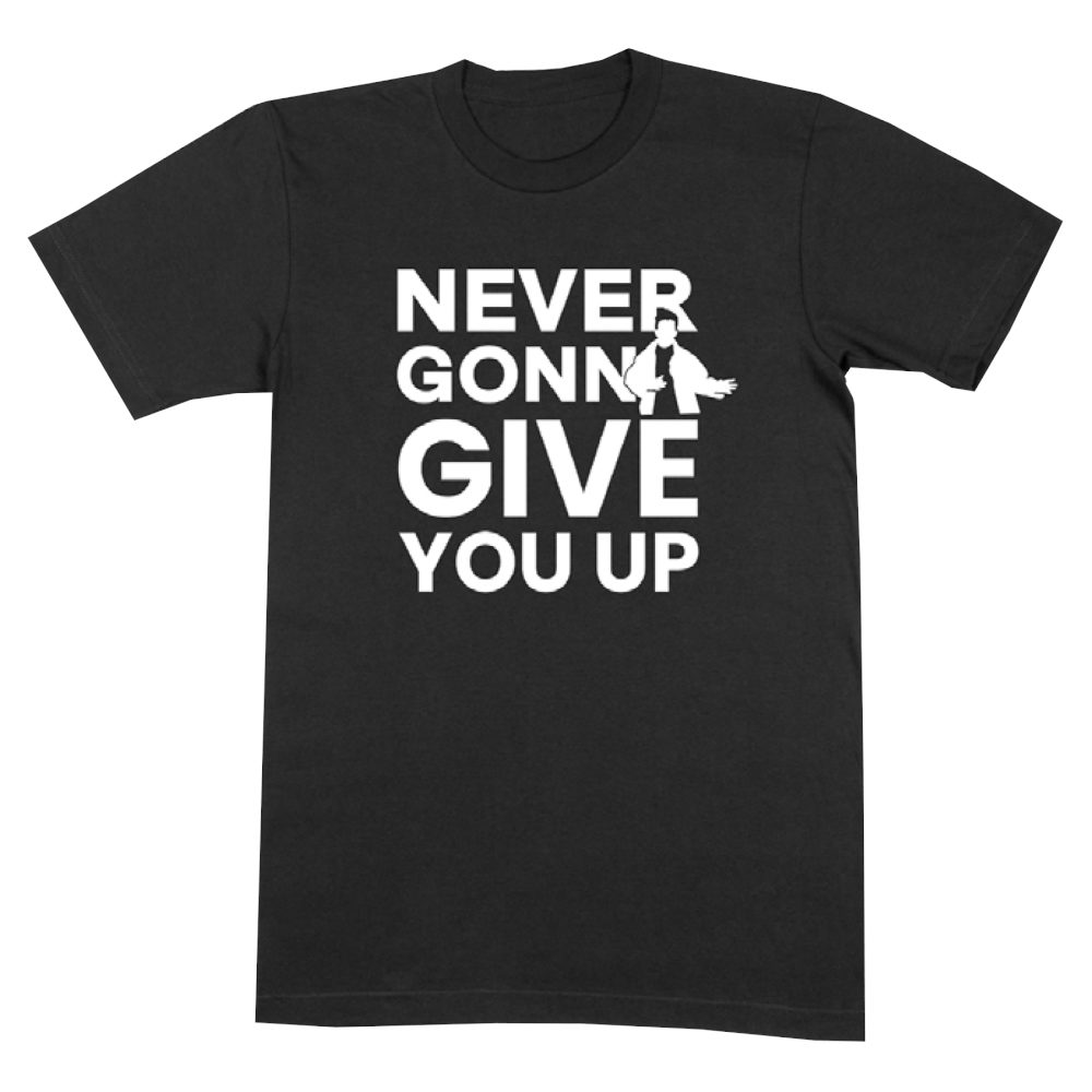 Rick Astley Never Gonna Give You Up Black T-Shirt
