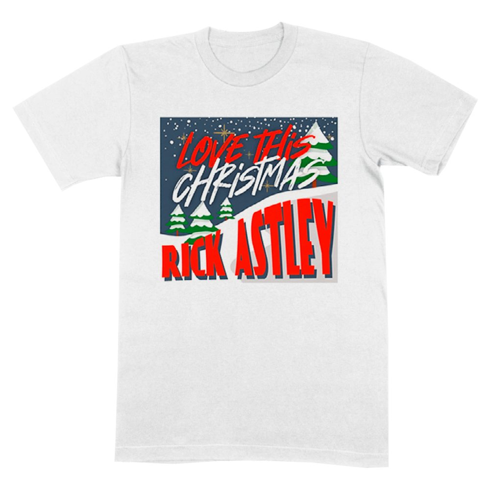 Rick Astley Love This Christmas White T-Shirt