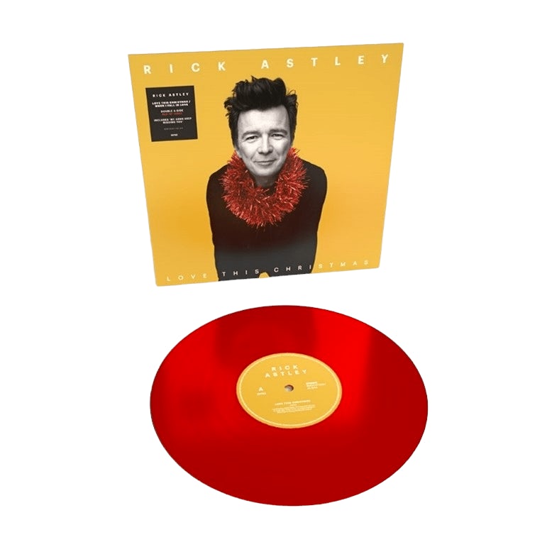 Rick Astley Love This Christmas / When I Fall in Love Limited Red Vinyl ...