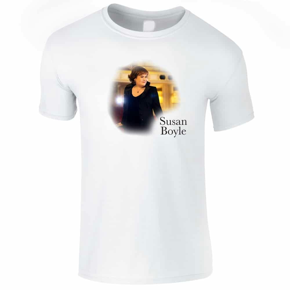 Susan Boyle White Logo T-Shirt