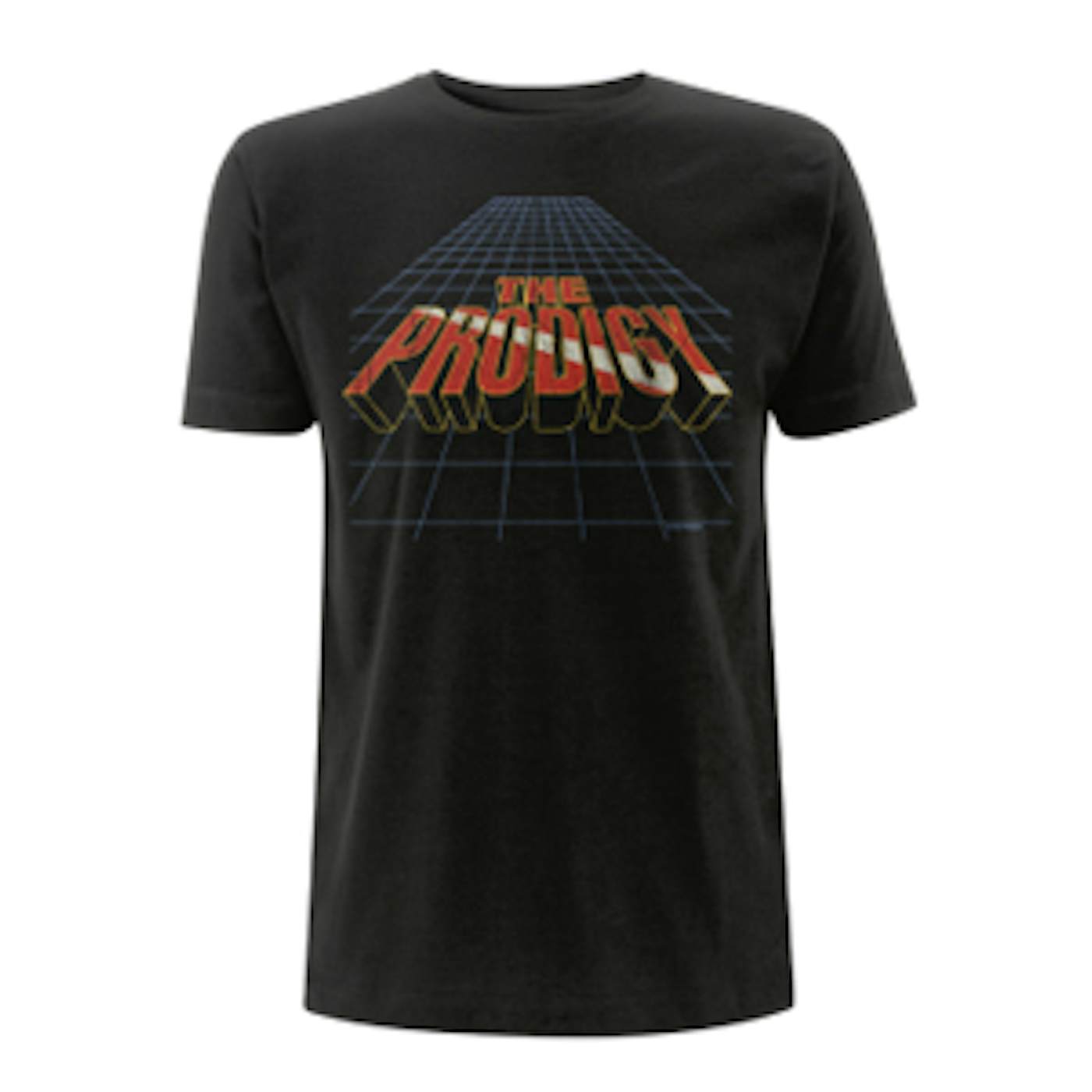 The Prodigy Tron Grid Logo Men's Black T-Shirt