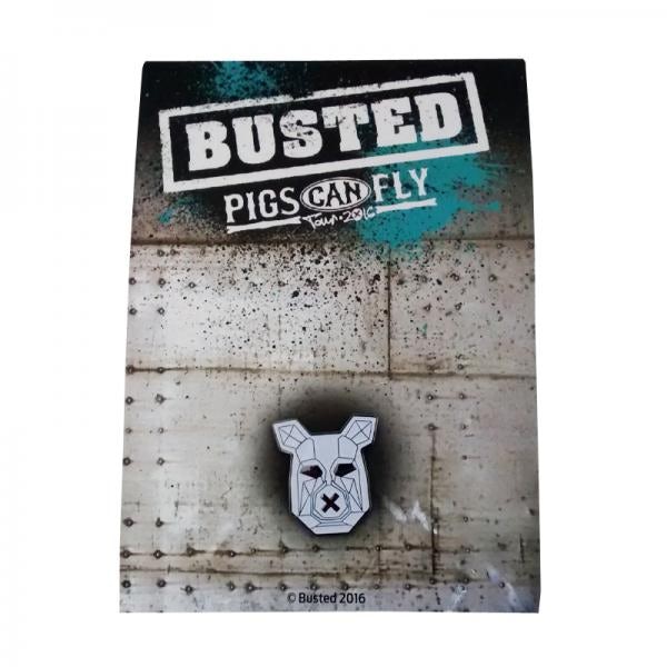 Busted Enamel Badge