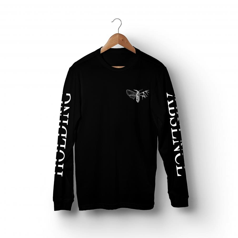 Holding Absence Pocket Print Long Sleeve T-Shirt