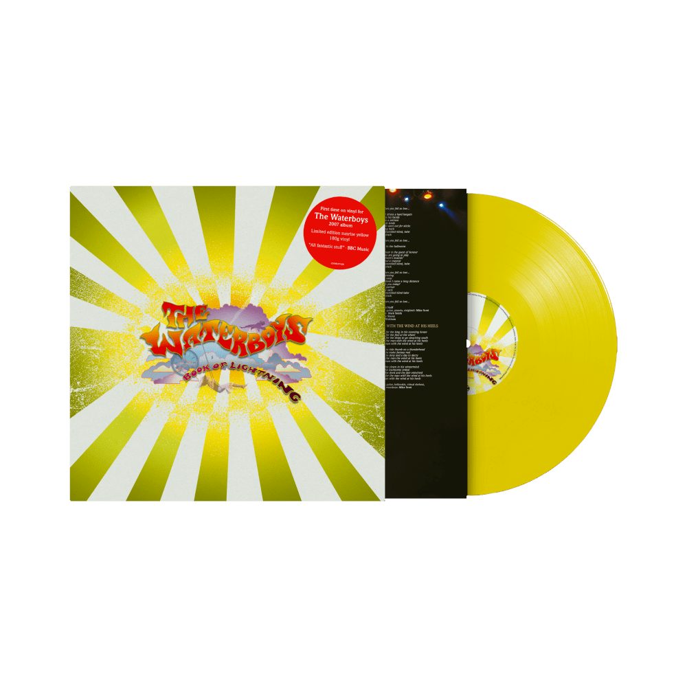 The Waterboys Book Of Lightning Yellow Vinyl LP