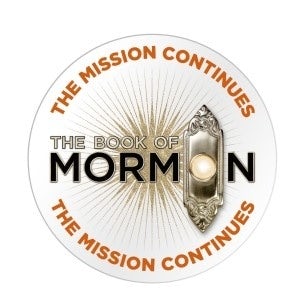 Book Of Mormon Acrylic Mission Magnet
