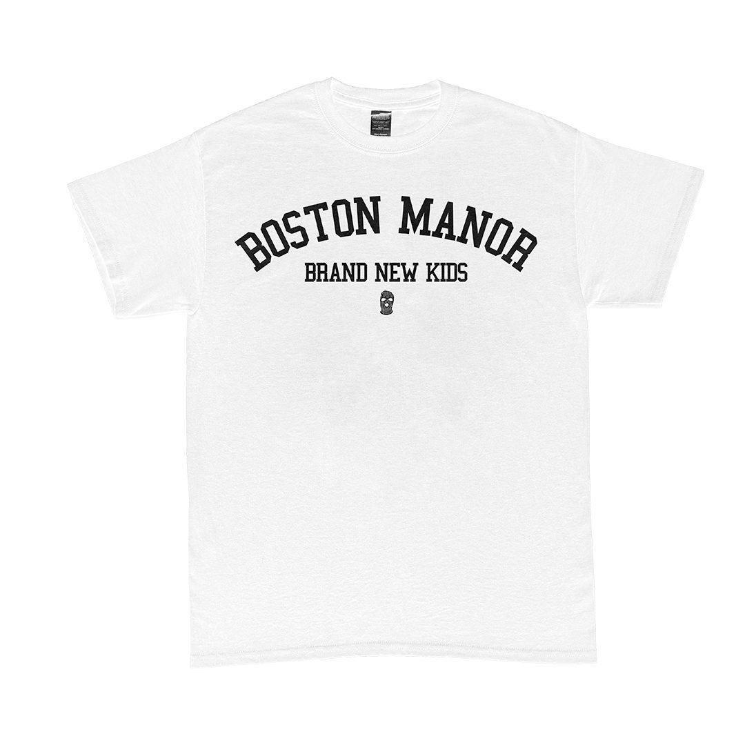 Boston Manor Brand New Kids White Tee (Adult)