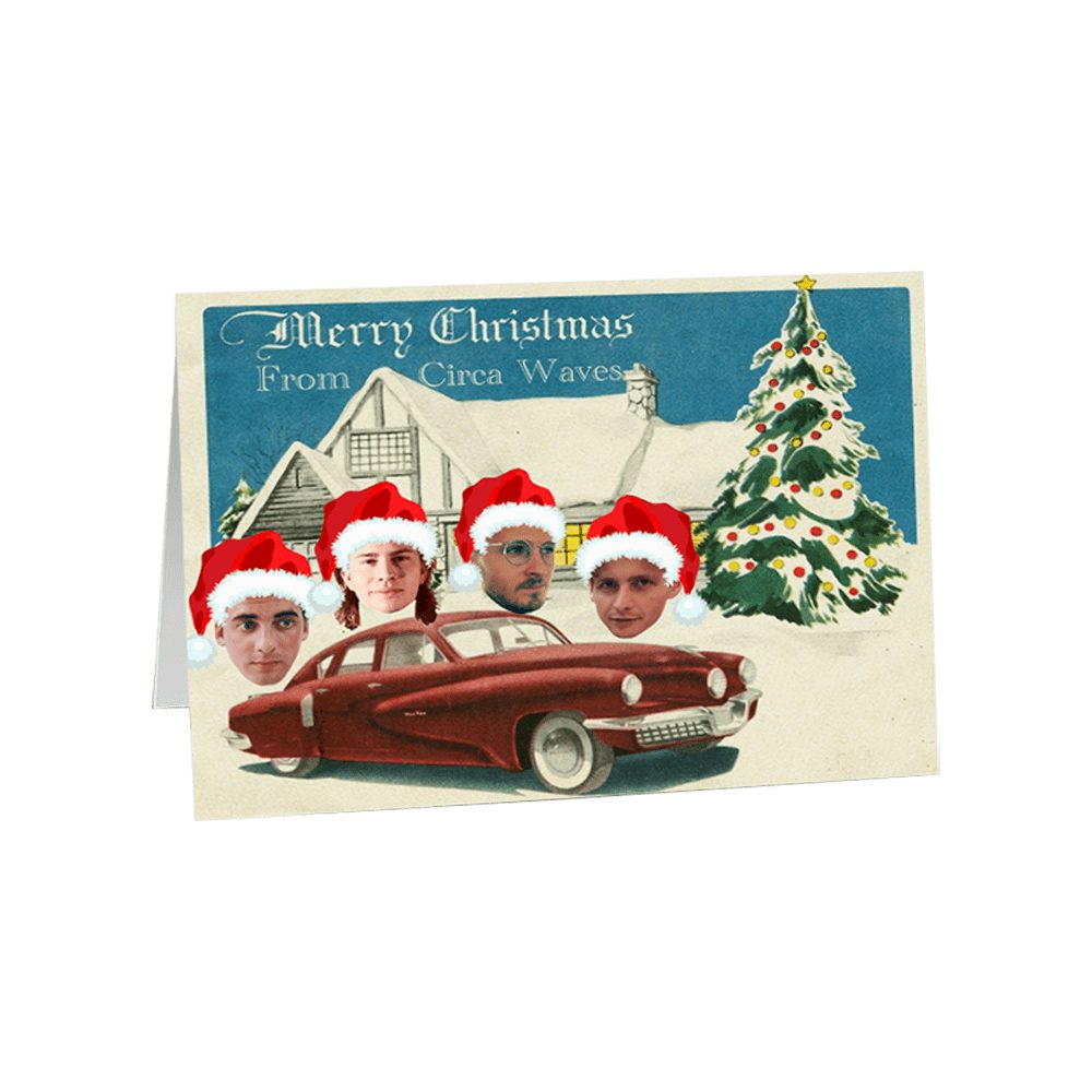 Circa Waves Xmas card with a personal hand written message from the band.
