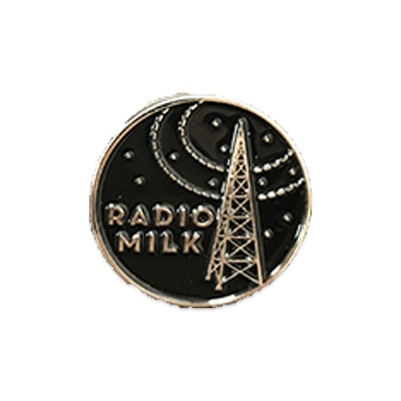 White Denim Radio Milk Pin