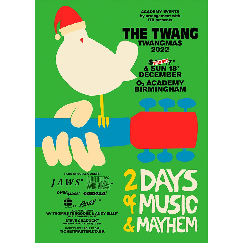 The Twang '2 Days' A2 Print - Green