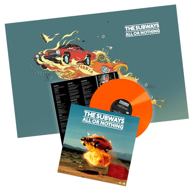 The Subways All Or Nothing Orange with free poster LP