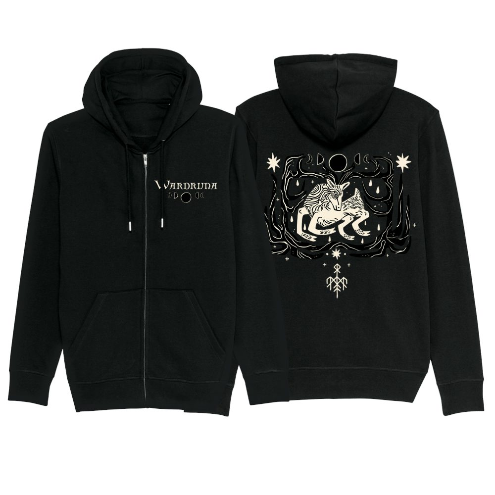 Wardruna Kvit Hjort Zipper Hoodie