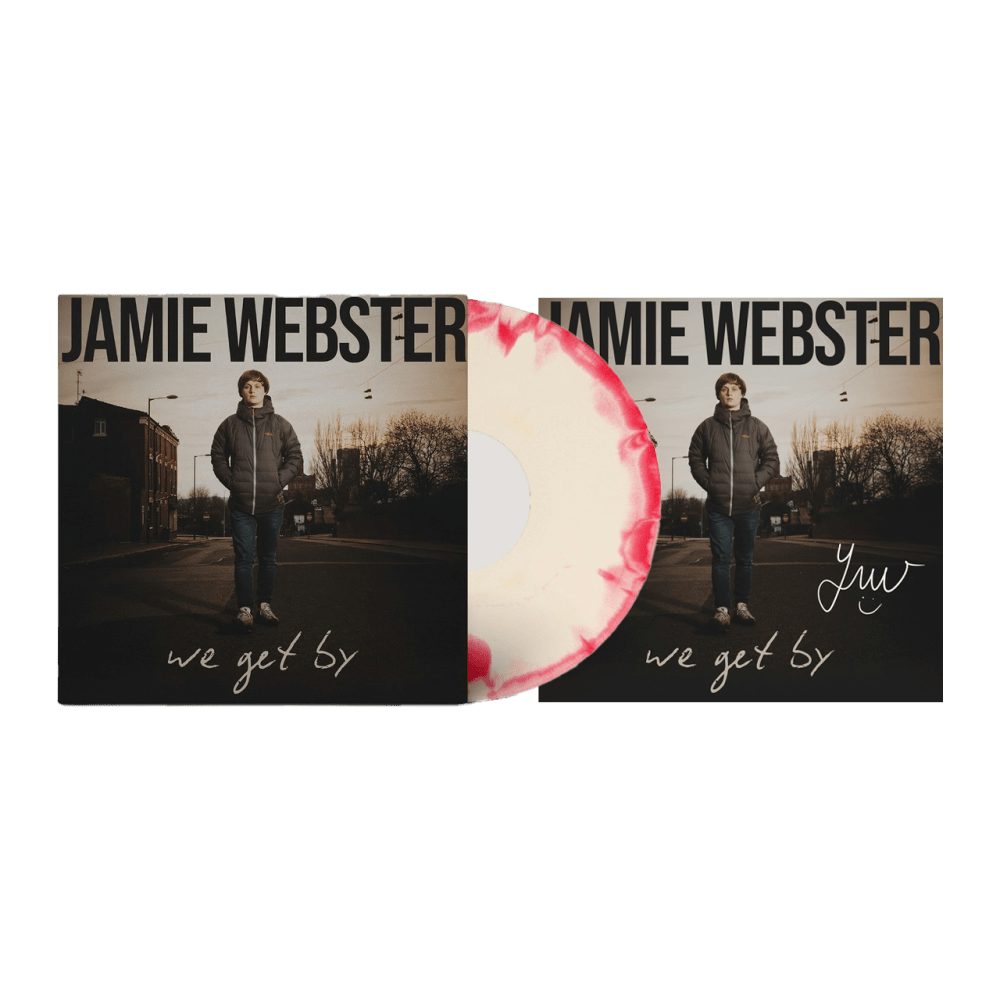 JAMIE WEBSTER We Get By Red and White Swirl Vinyl (Inc Bonus Track) Vinyl