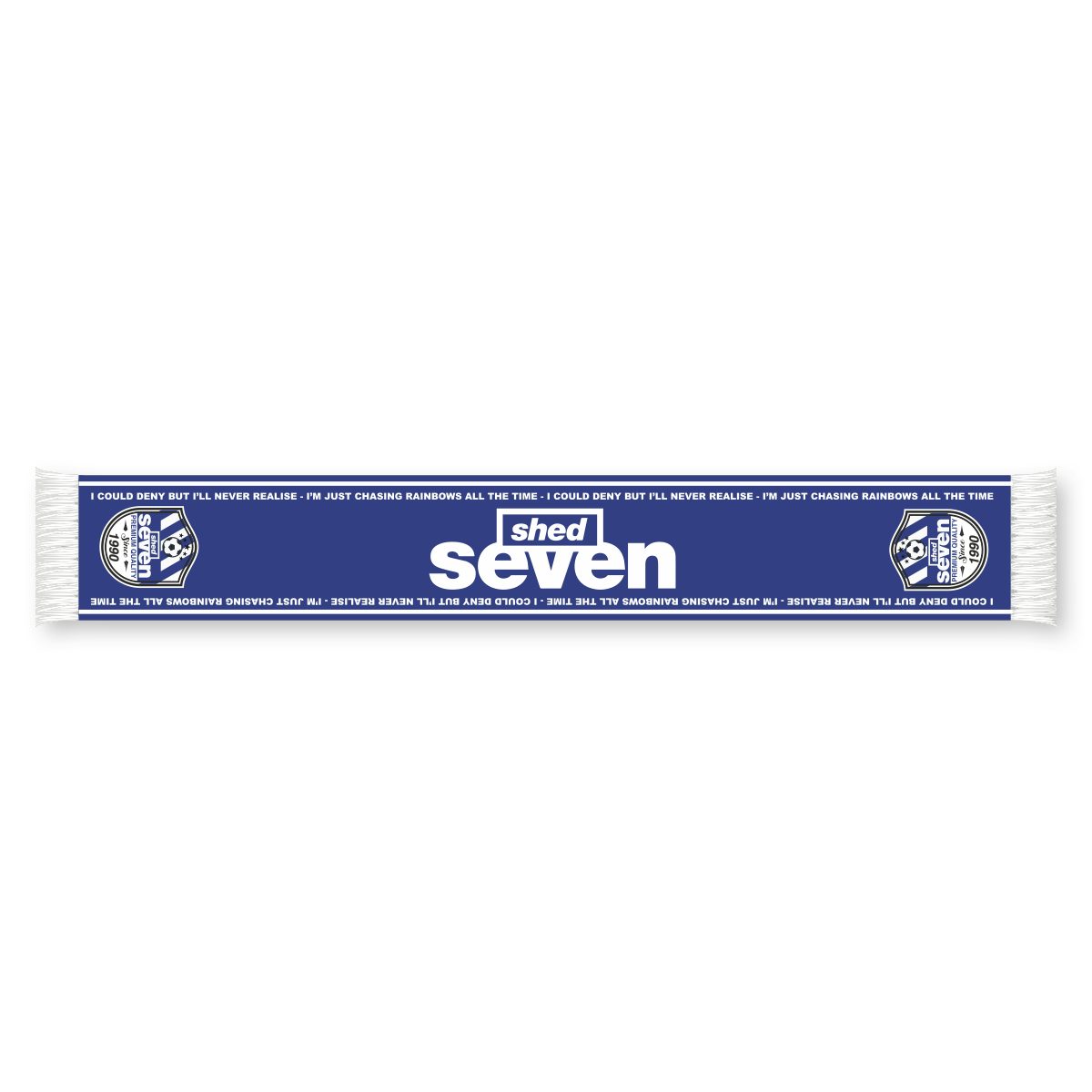 Shed Seven Blue Football Scarf
