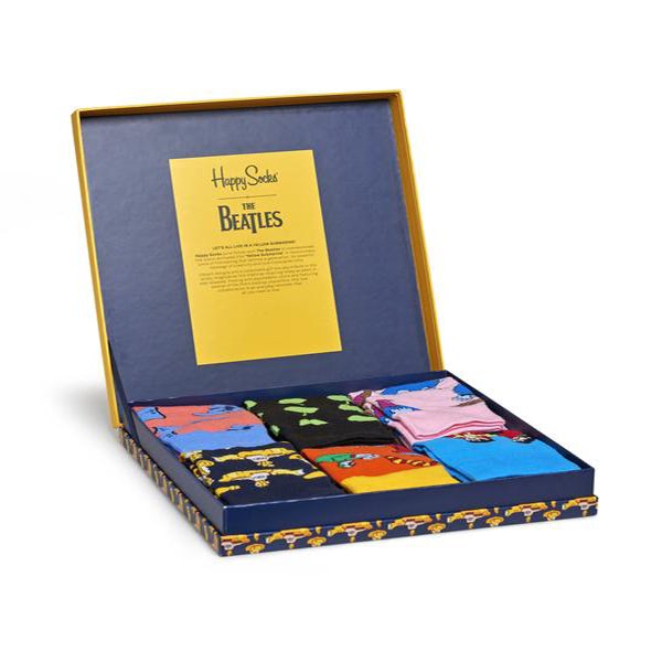 The Beatles 6 Pack Sock Box Set