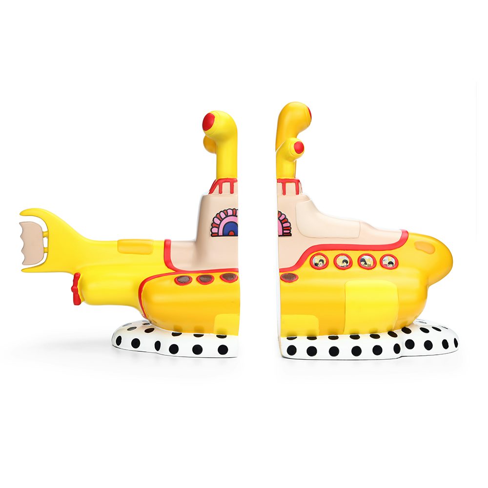 The Beatles Limited Edition Yellow Submarine Sculpted Ceramic Bookends
